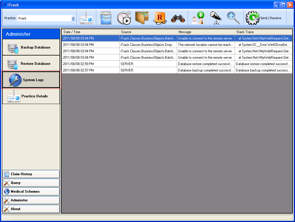 iTrack Knowledge Base - Usage